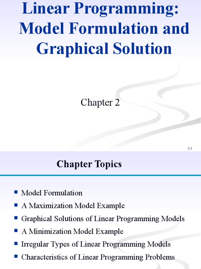 LP and Graphical Solution | PDF | Linear Programming | Mathematical ...