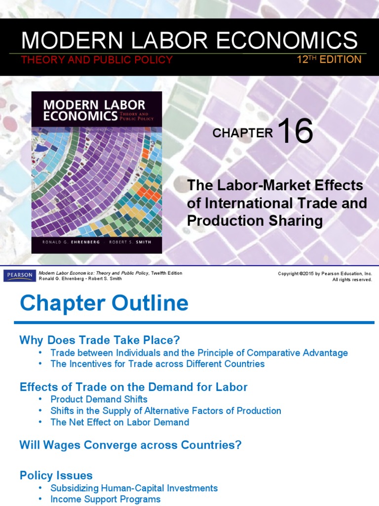 Modern Labor Economics: The Labor-Market Effects of International Trade ...