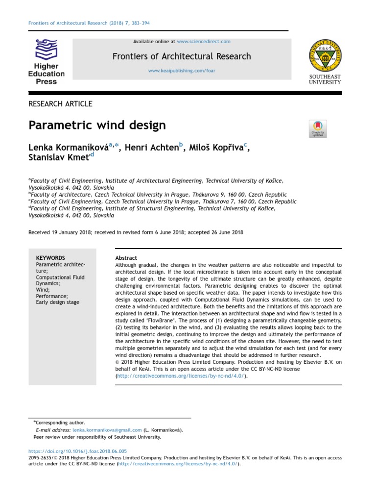 Parametric Wind Design | PDF | Computational Fluid Dynamics ...