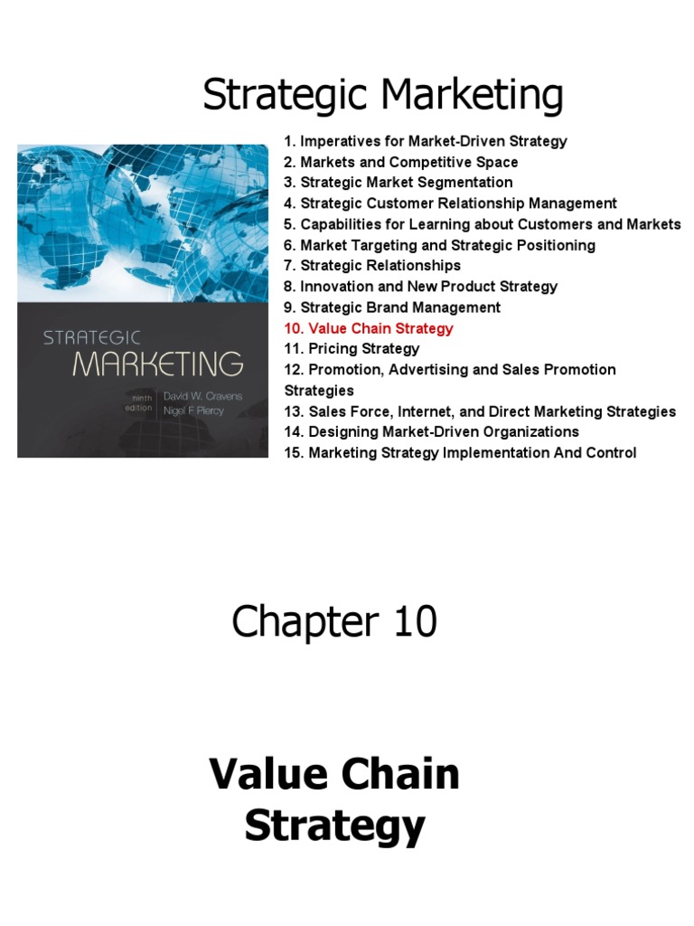 Chapter 10 Value Chain Strategy | PDF | Sales | Strategic Management