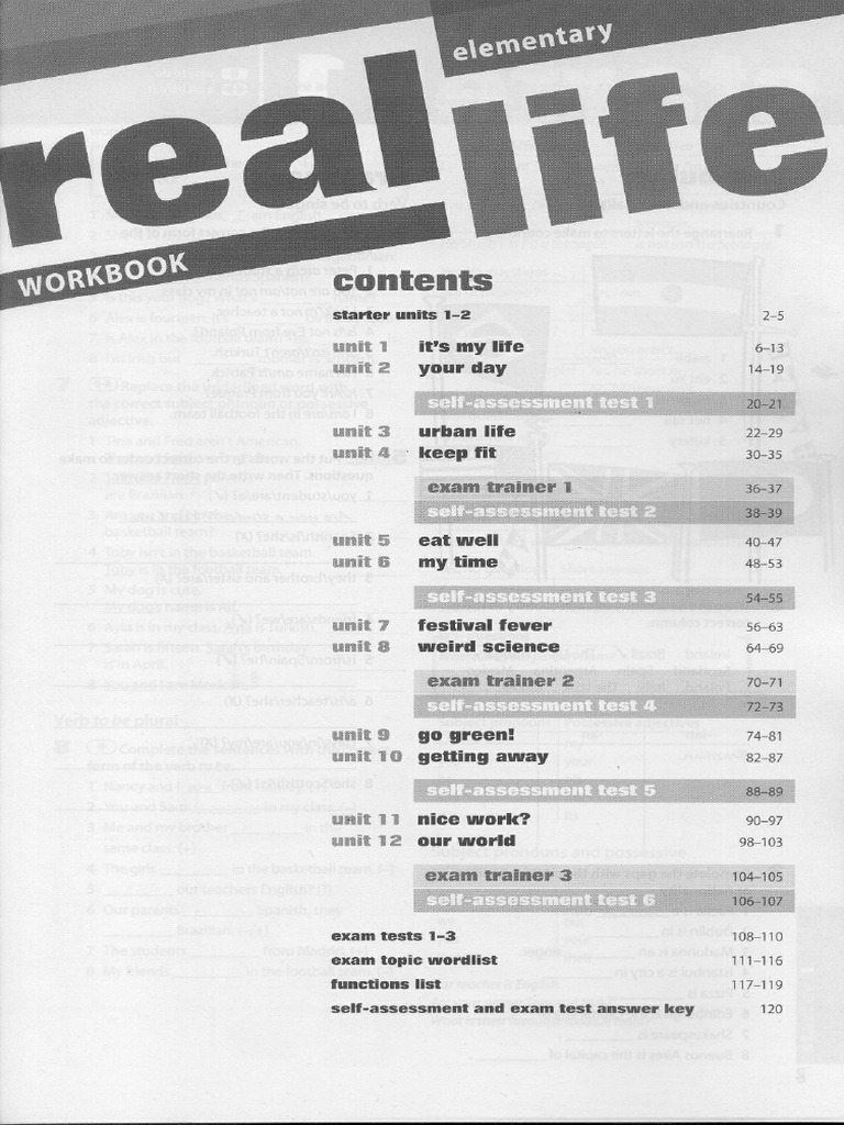 Real Life Elementary WorkBook | PDF