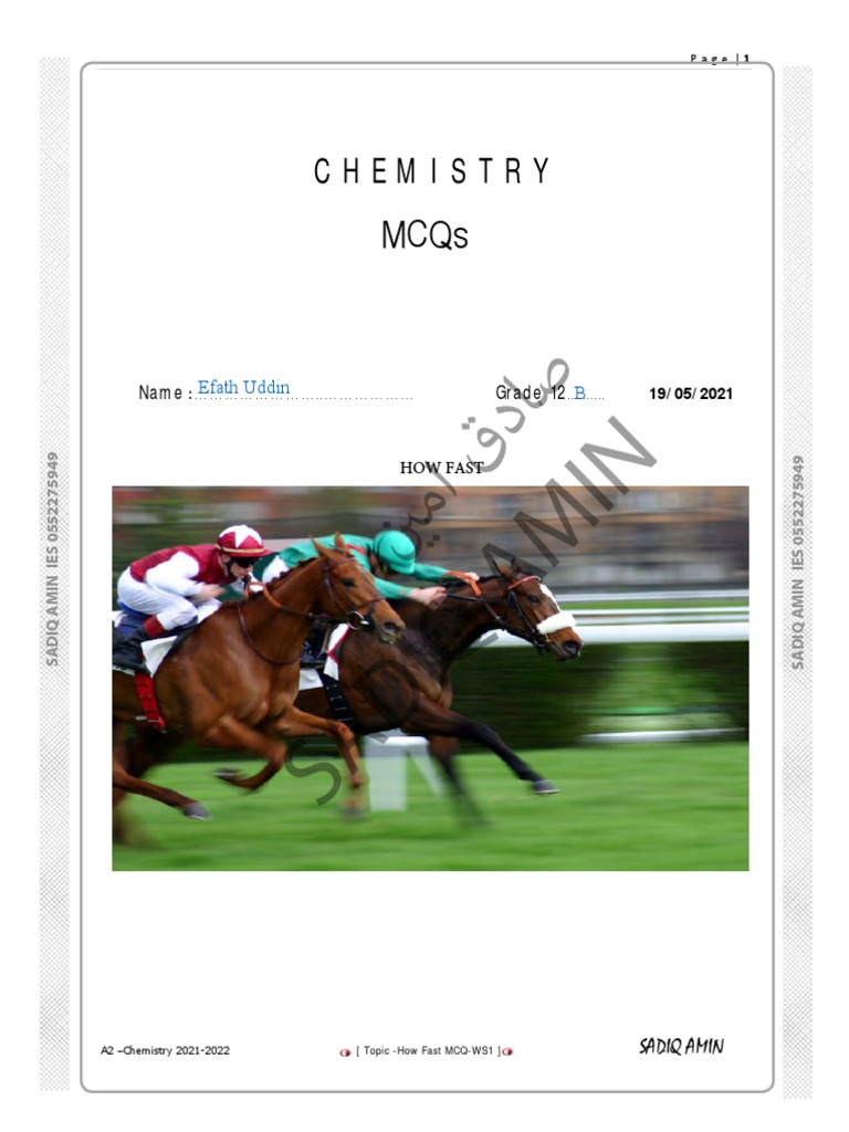 Chem Homework Complete | PDF