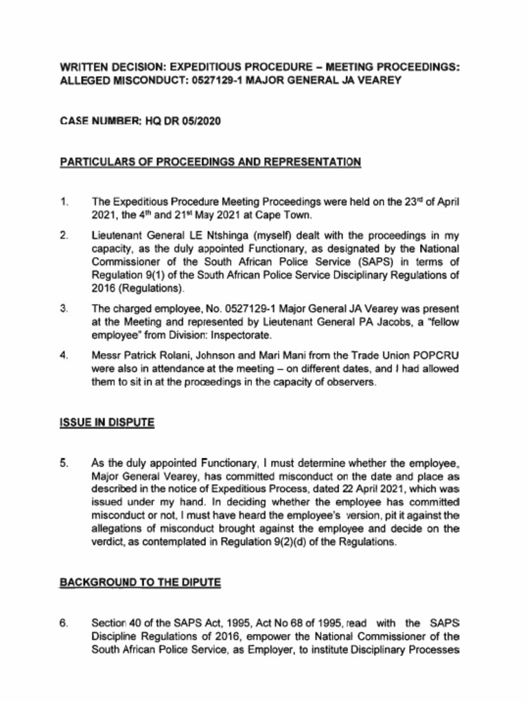 DIsciplinary Commission Document | PDF