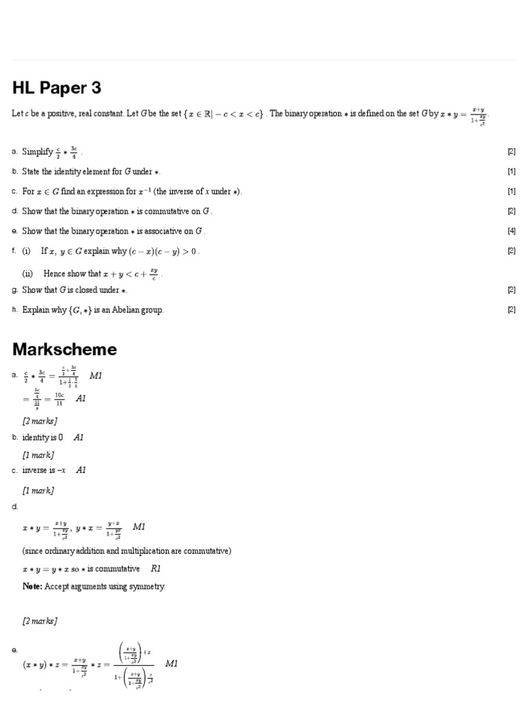 HL Paper 3: (2) A. (1) B. (1) C. (2) D. (4) E. (2) F | PDF | Group ...
