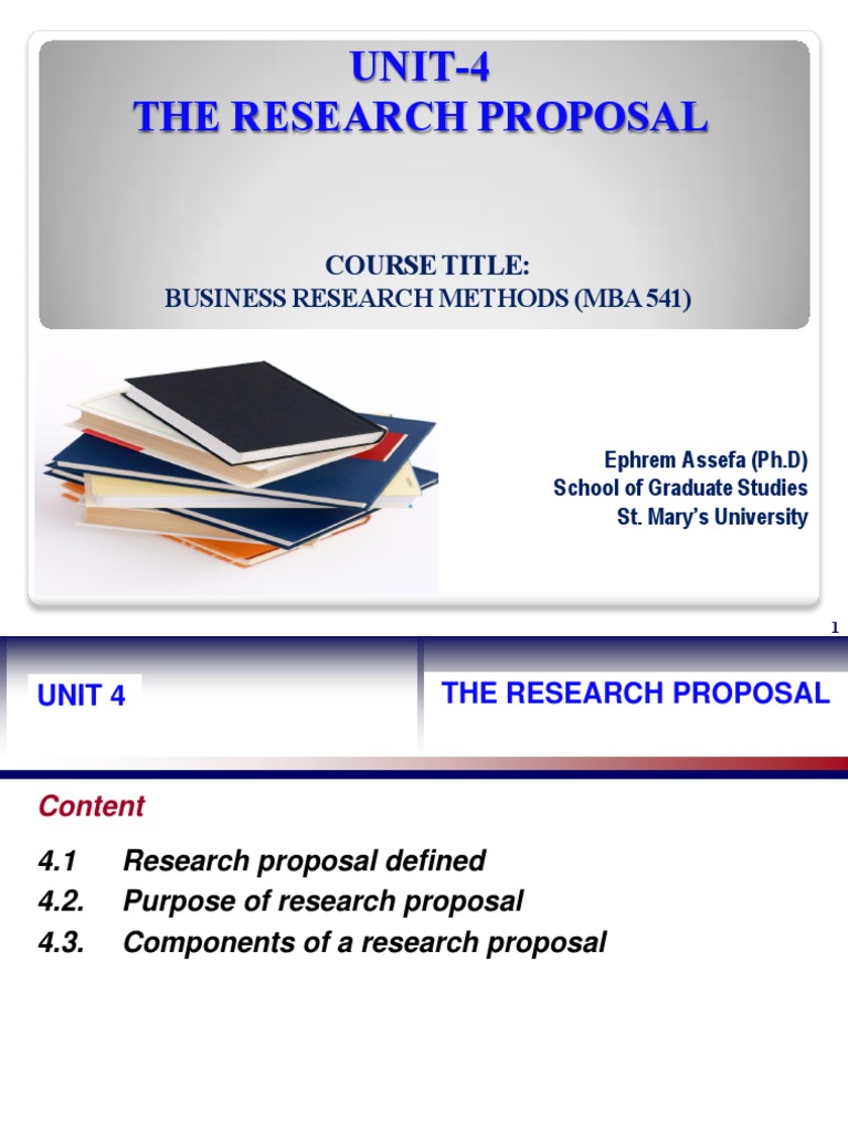 Unit 4-The Research Proposal | PDF | Hypothesis | Null Hypothesis
