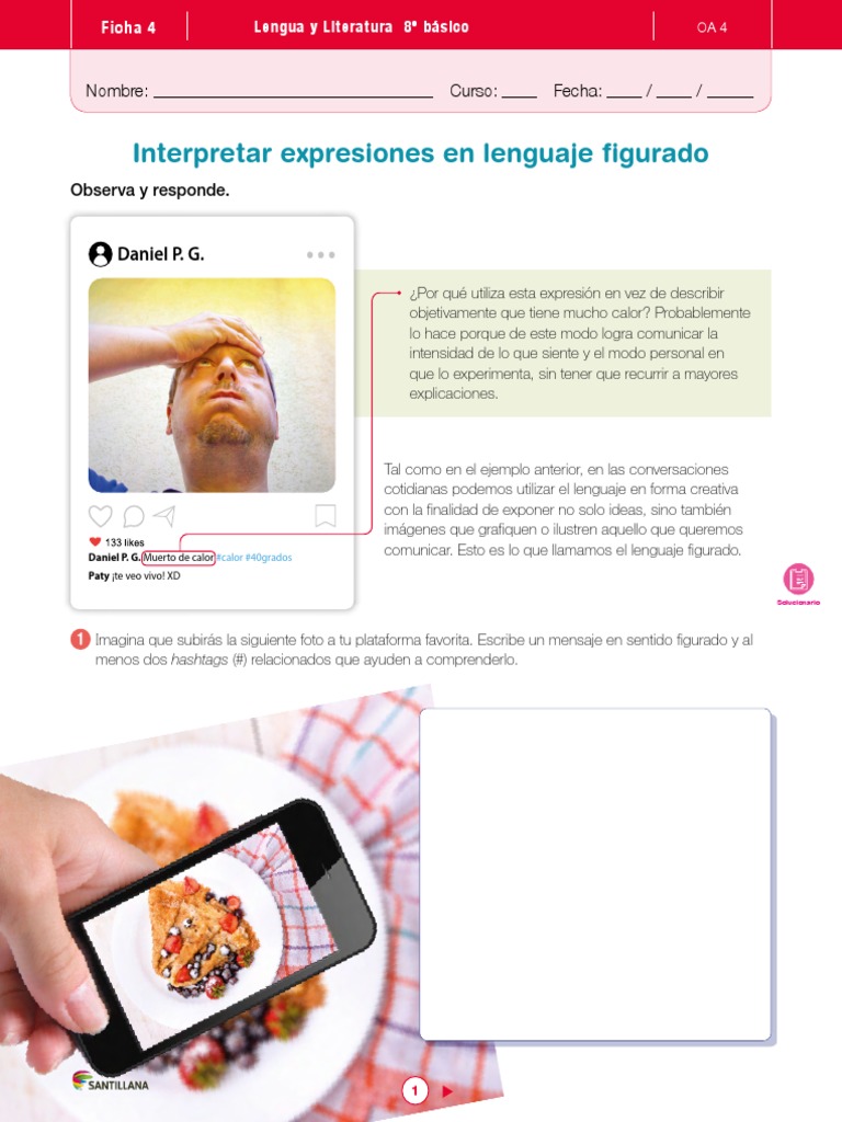 Interpretación del Lenguaje Figurado | PDF | Comunicación humana ...