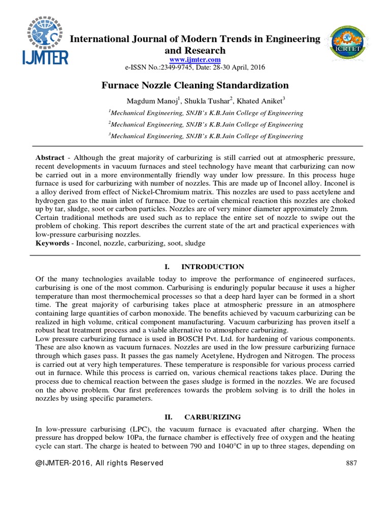 Furnace Nozzle Cleaning Standardization | PDF | Procedural Knowledge | Metallurgy