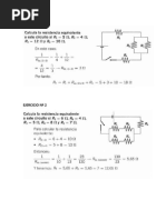Ejercicios Resueltos, Circuito Paralelo | PDF | Resistencia Eléctrica y Conductancia | Red eléctrica