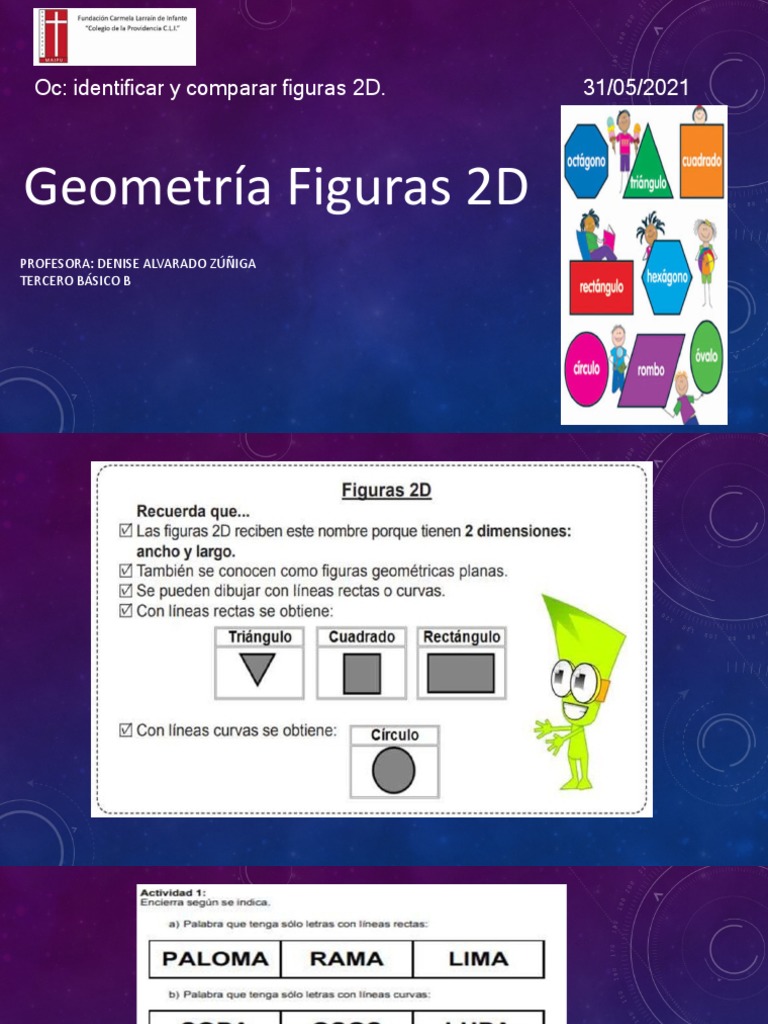 Identificación y comparación de figuras geométricas 2D | PDF ...