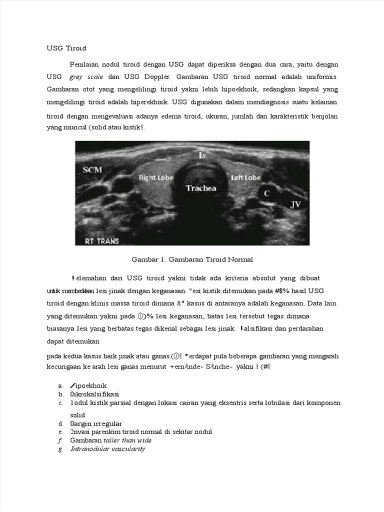 Gambaran USG Tiroid | PDF