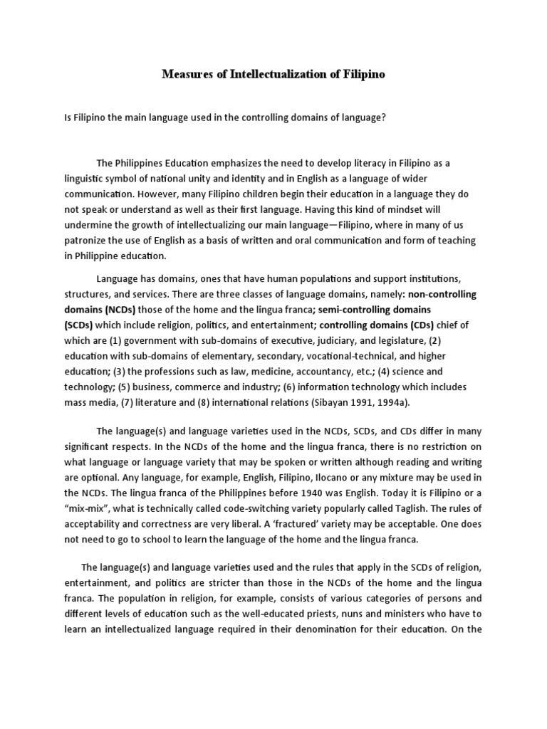 Measures of Intellectualization of Filipino | PDF | Physician | Medicine