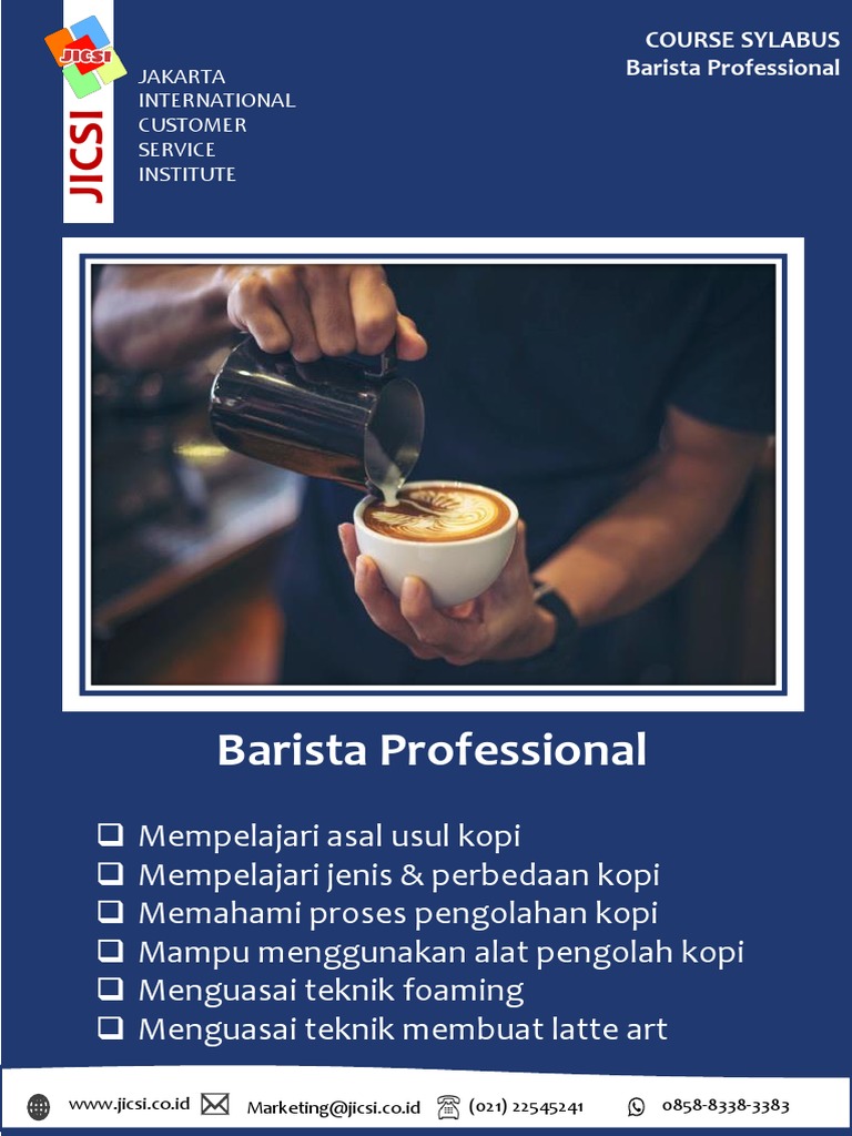 Kursus Barista Profesional JICSI | PDF
