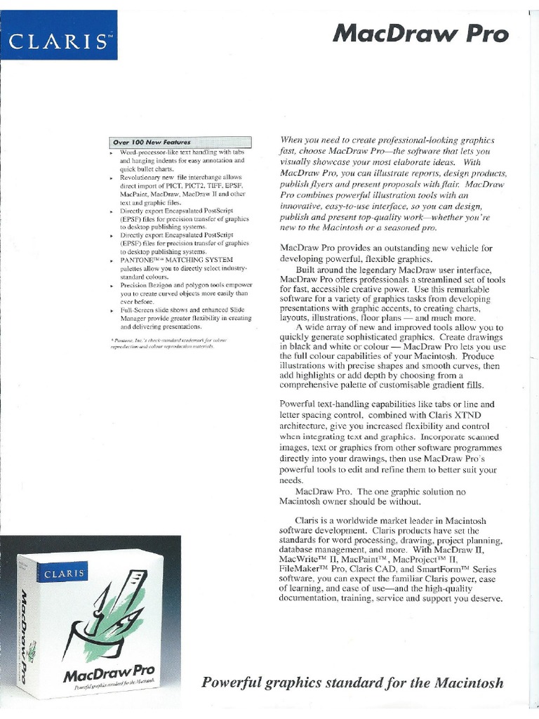 Apple Claris MacDraw Pro | PDF