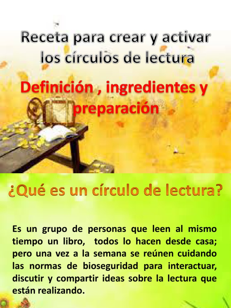 Círculo de Lectura Seguro en Casa | PDF