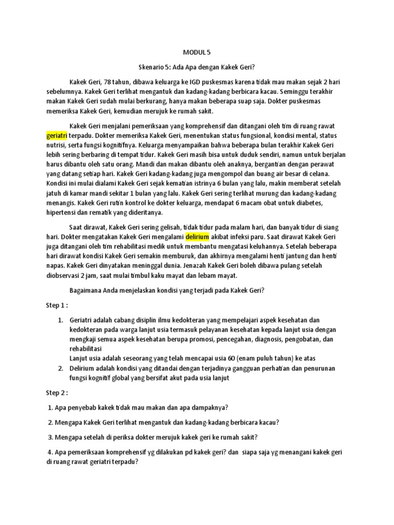 Tutorial Modul 5 Blok 3.6 | PDF | Kesehatan Holistik