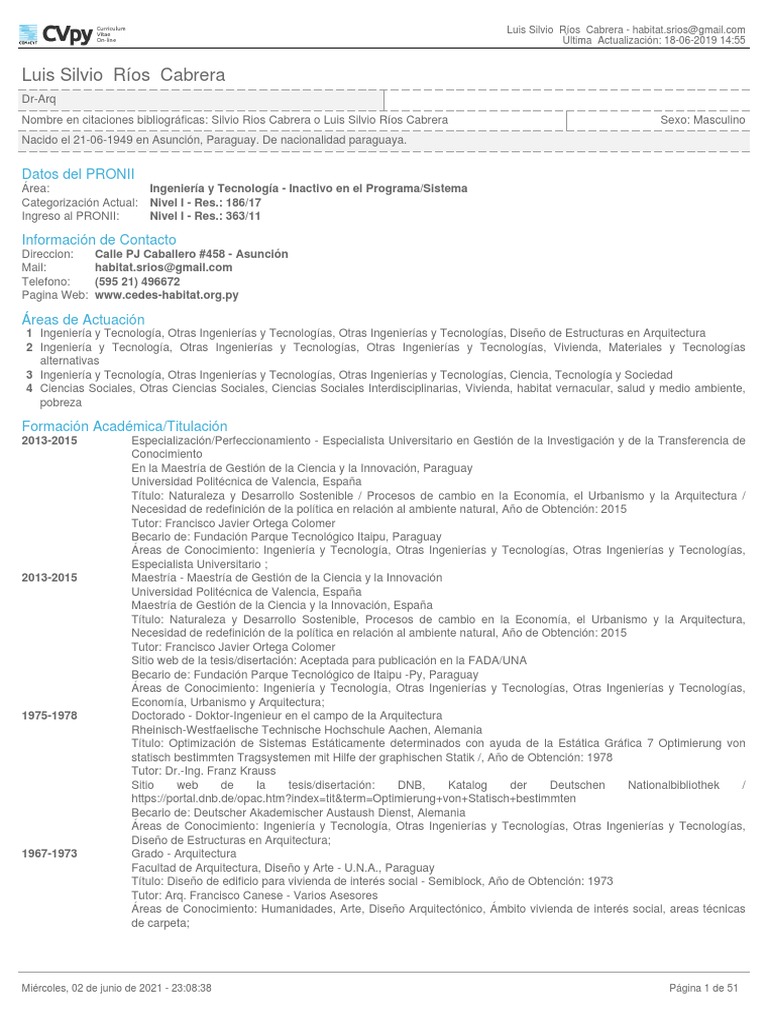 316013-Luis Silvio - Ríos Cabrera | PDF | Investigación y desarrollo ...