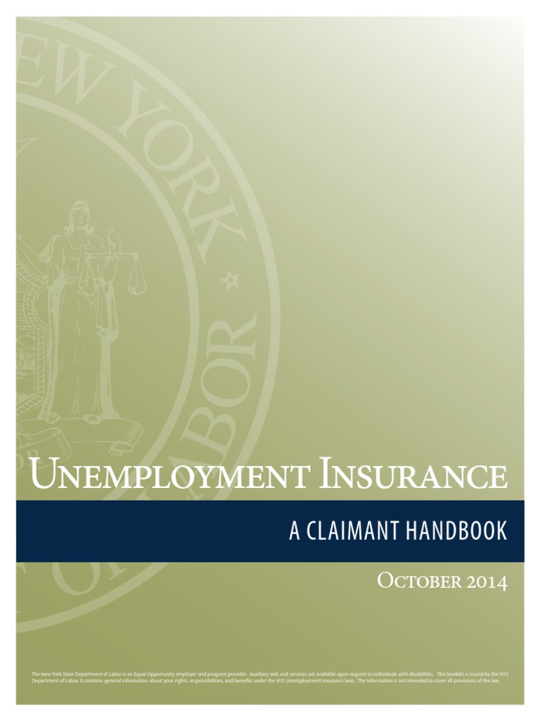 Unemployment Insurance: A Claimant Handbook | PDF | Unemployment ...
