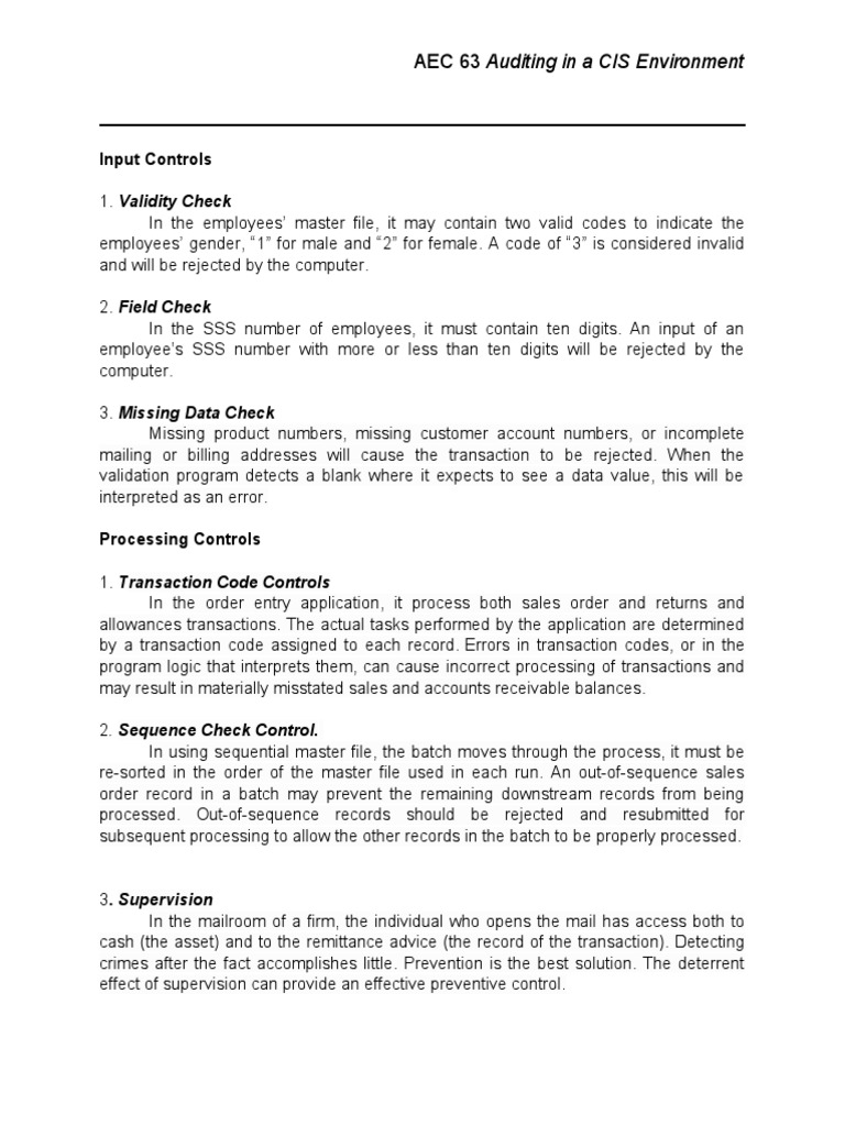 Audit in A CIS Environment 4 | PDF | Database Transaction | Data
