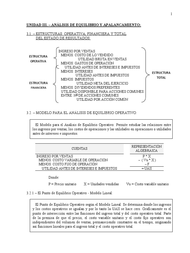 Unidad III Finanzas de La Empresa | PDF | Apalancamiento (Finanzas) | Compartir (Finanzas)