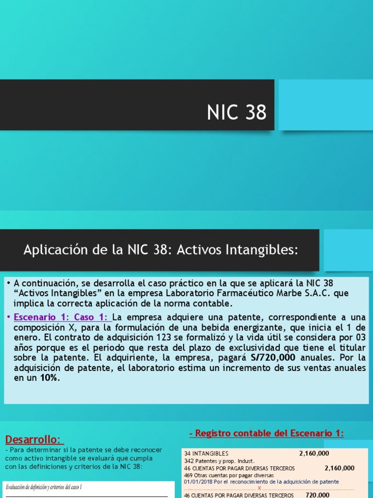 Nic 38 | PDF | Amortización (Negocio) | Activo intangible