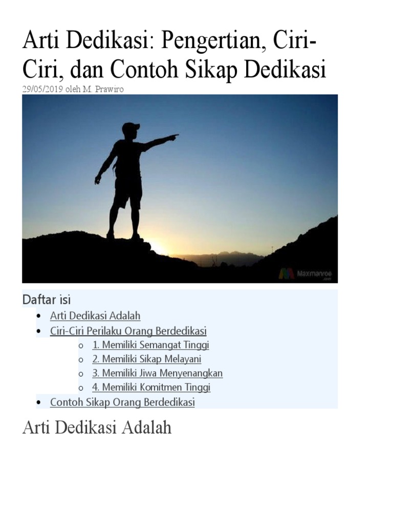 Dedikasi | PDF