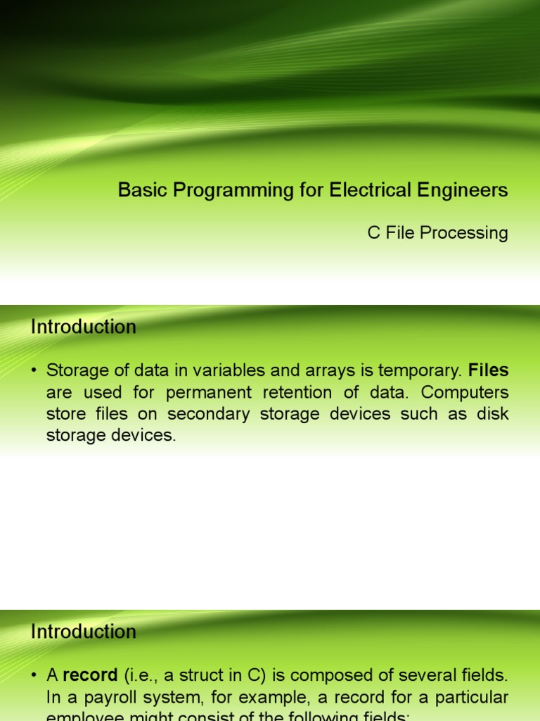 8 File Processing | PDF | Computer File | Input/Output