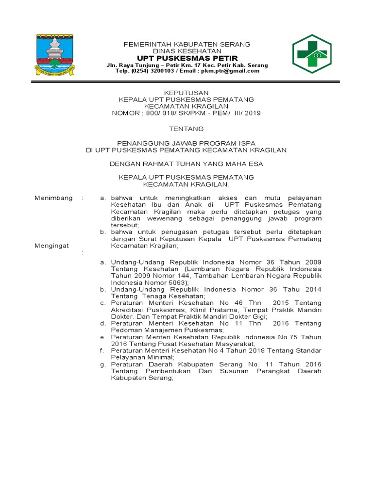 SK Program Ispa | PDF | Pengembangan Diri