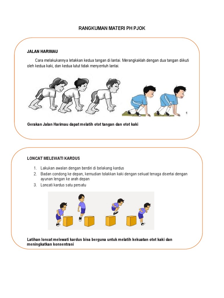 Rangkuman Materi PH Pjok KLS 2 Semester 2 | PDF