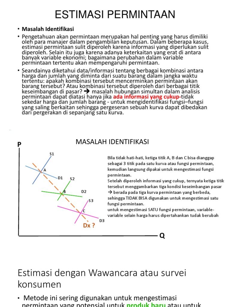 Estimasi Permintaan | PDF