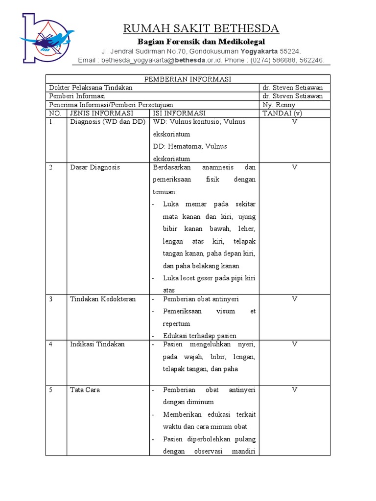 Informed Consent Hidup - Steven Setiawan Santoso - 42180291 | PDF