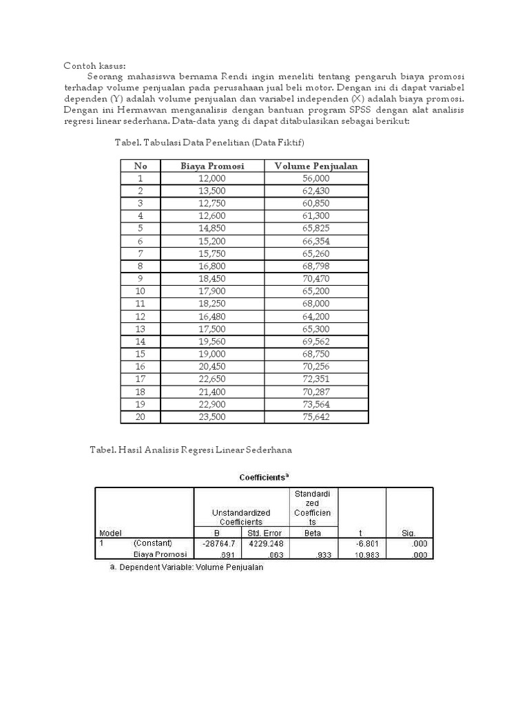 Regresi Linier | PDF