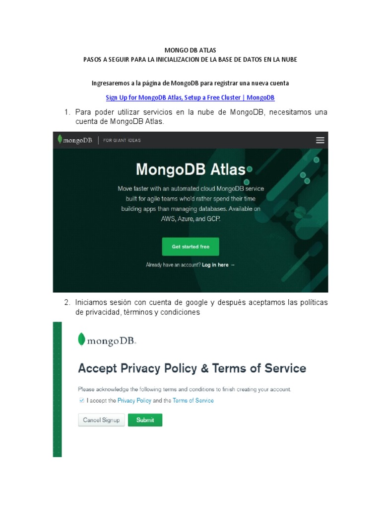 Mongo DB Atlas | PDF