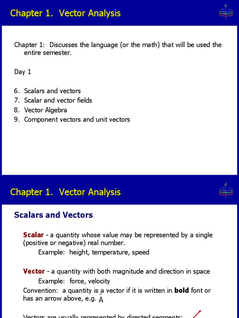 Chapter 01 Pdf Euclidean Vector Cartesian Coordinate System