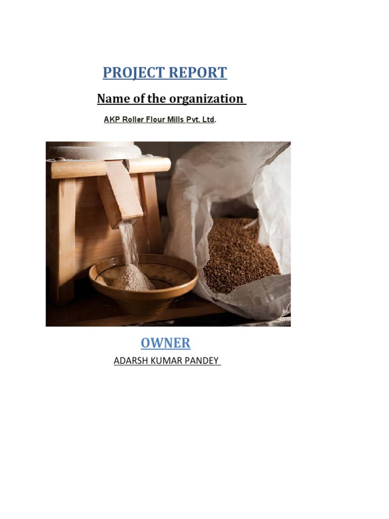 Project Report On Mill | PDF | Flour | Foods Project Report On Mill | PDF | Flour | Foods