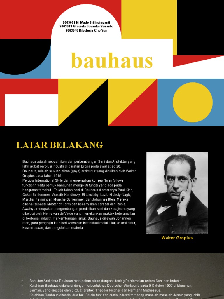 Bauhaus Presentation | PDF