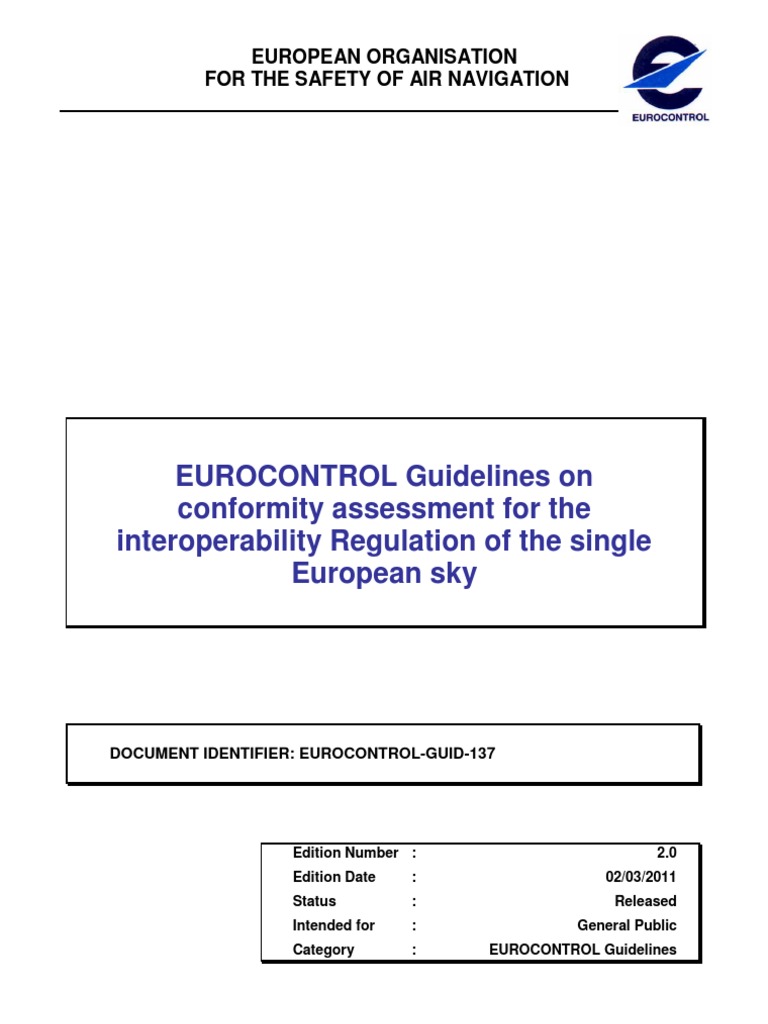 EUROCONTROL Guidelines On Conformity Assessment Ed 2.0 | PDF | Business ...