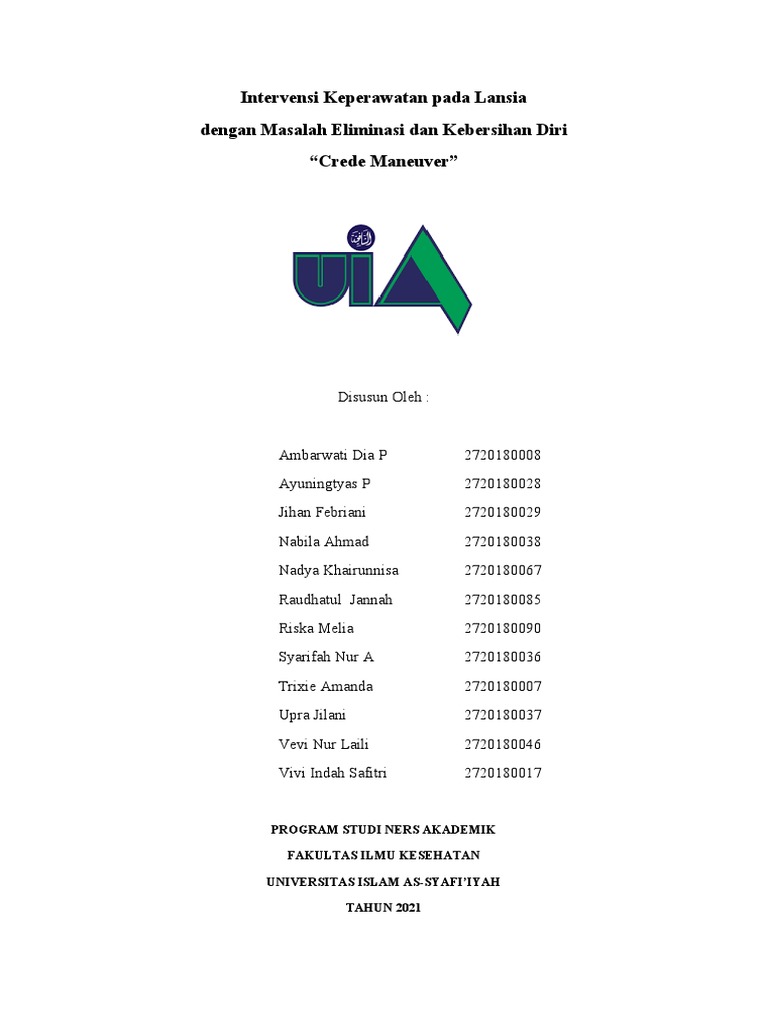 Crede Maneuver untuk Lansia | PDF | Pengembangan Diri