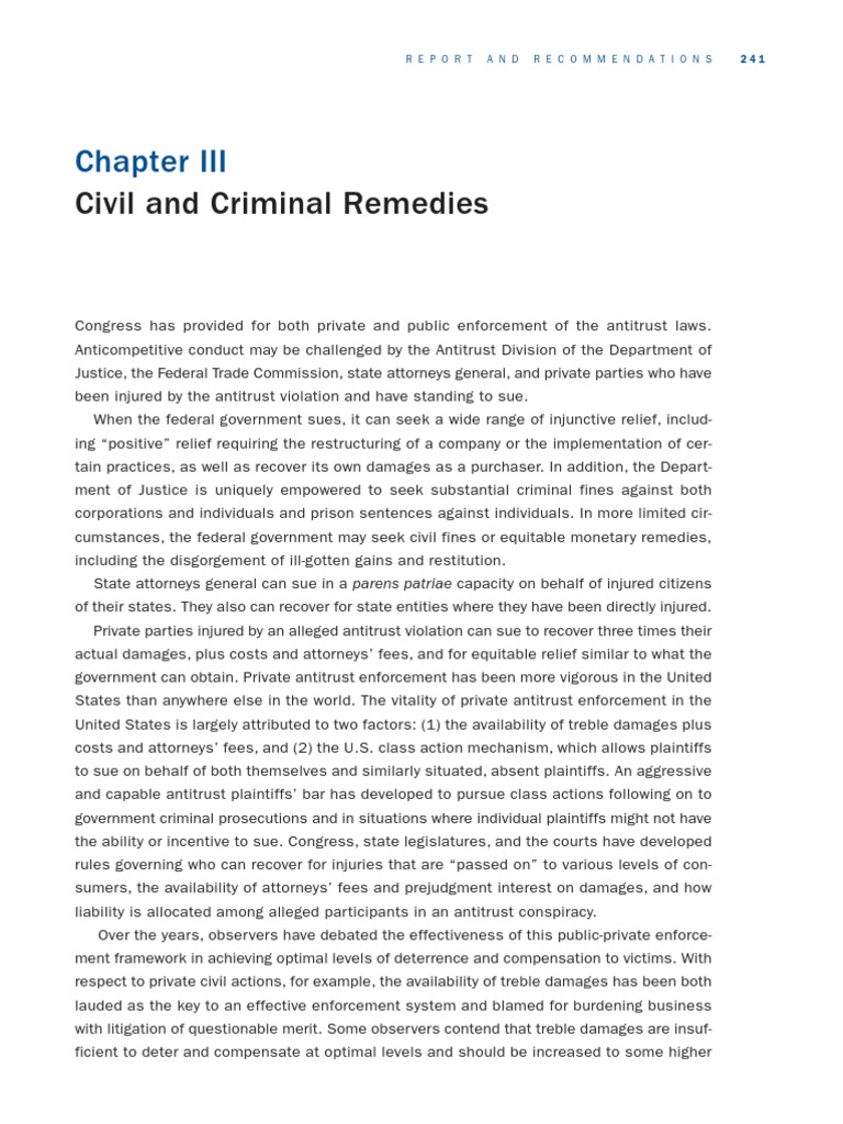 Civil & Criminal Remedies | PDF | Damages | Legal Remedy