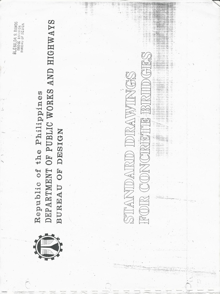 Standard Drawing For Concrete Bridge 1 | PDF