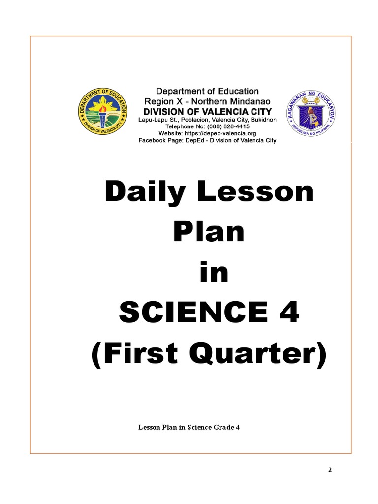 Lesson Plan in Science Grade 4 | PDF | Lesson Plan | Teachers