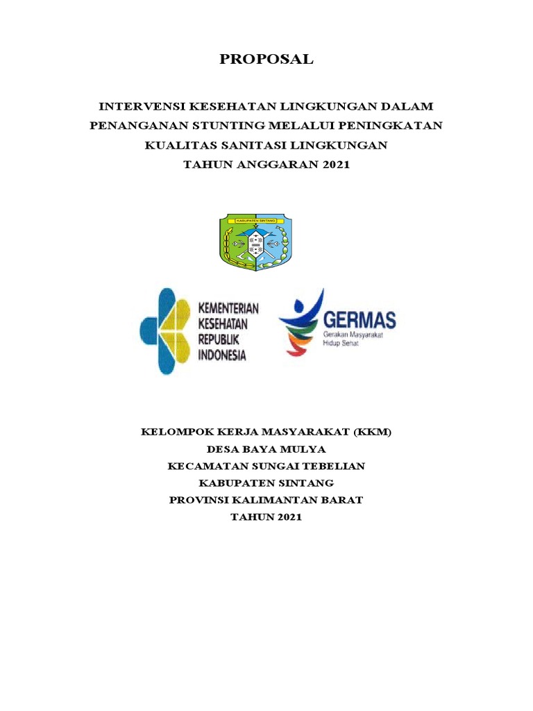 Proposal STBM Baya Mulya - Vinal | PDF