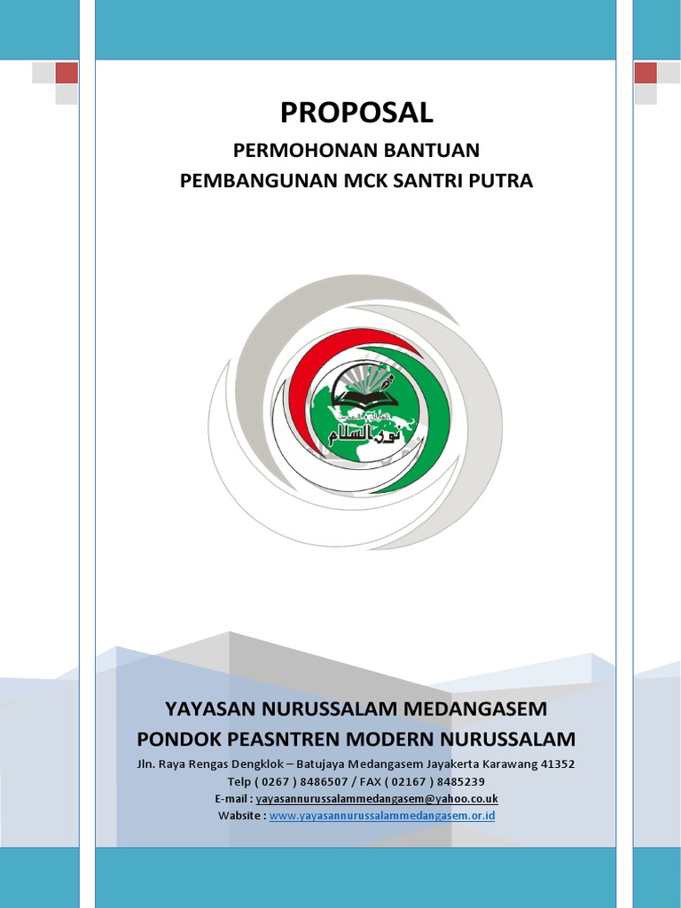 Proposal MCK Santri Putra | PDF