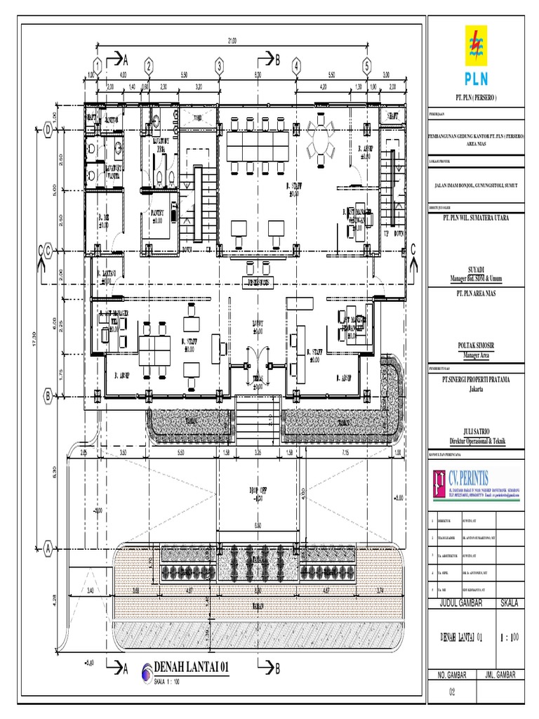 Denah Gedung Kantor PLN Nias | PDF