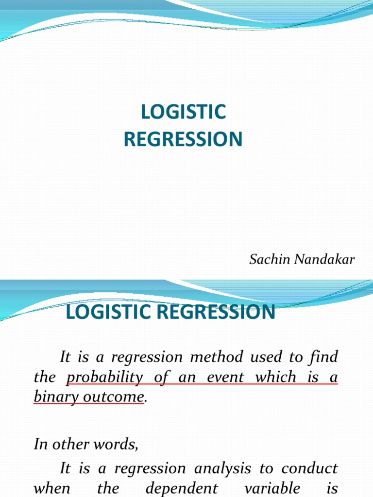 Logistic Regression Overview and Examples | PDF