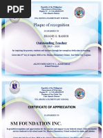 Certificate of Recognition For Feeding Program | PDF