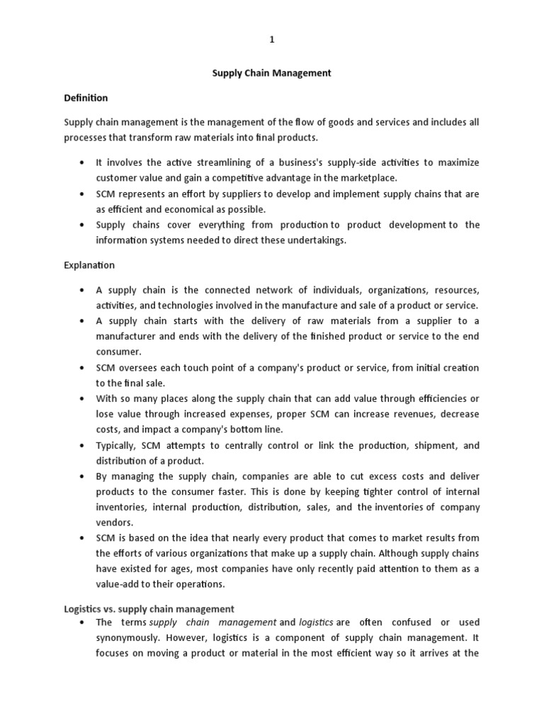 3 - Supply Chain Management | PDF | Supply Chain Management | Supply Chain