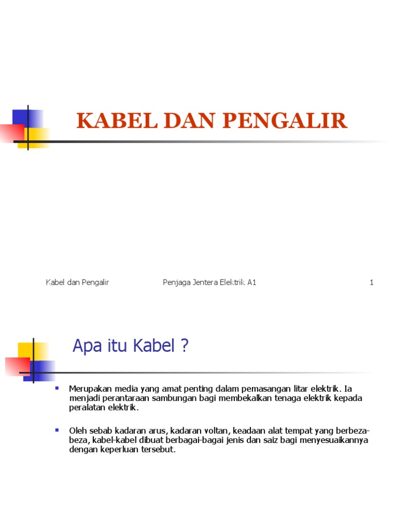 Kabel Dan Pengalir | PDF