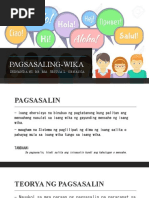 Mga Simulain Sa Pagsasalin | PDF