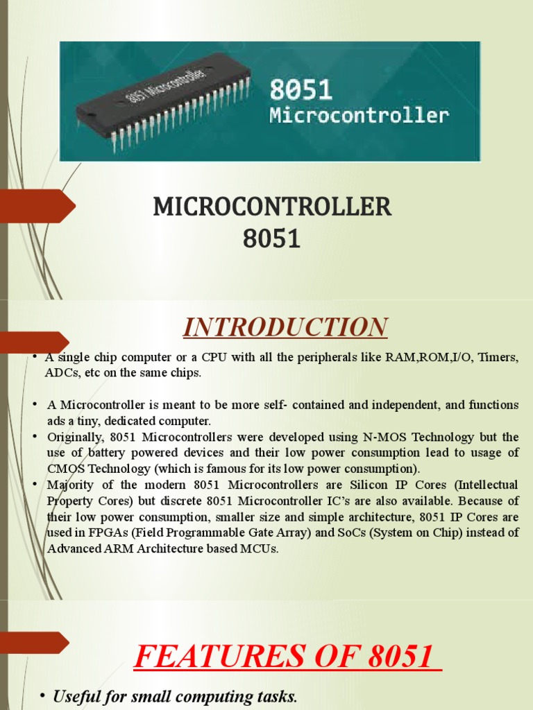 8051 MC | PDF | Microcontroller | Central Processing Unit