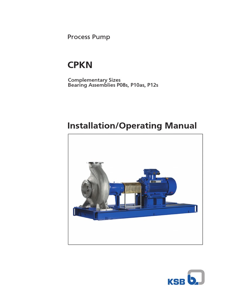 CPKN Complementary Sizes | PDF | Pump | Safety